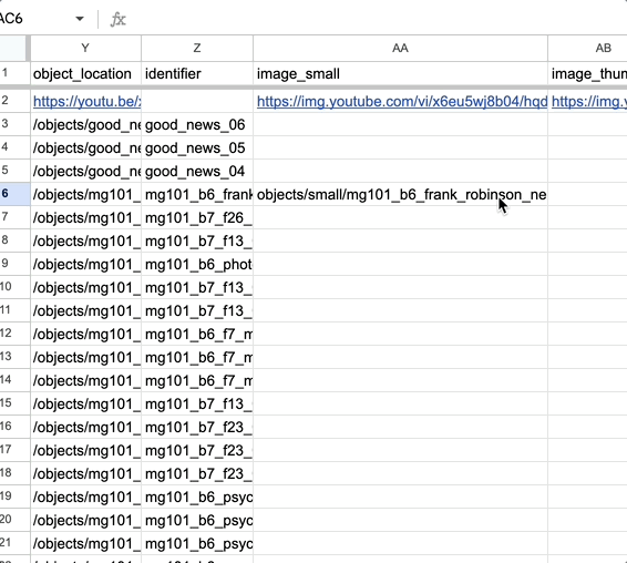 Creating Object Derivatives Collectionbuilder Documentation