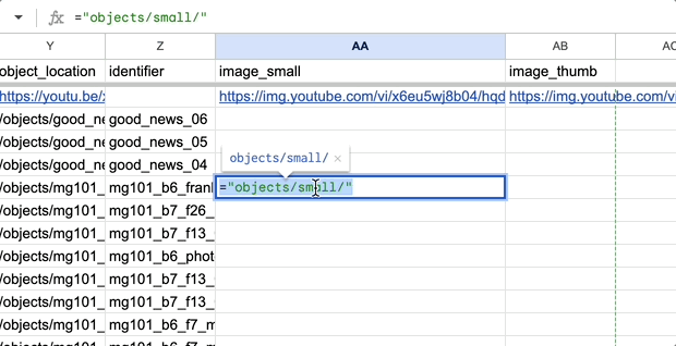Creating Object Derivatives Collectionbuilder Documentation